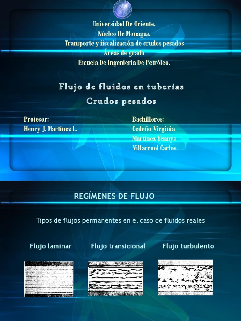 Tema 2 - Flujo de Fluidos en Tuberias | PDF | Numero Reynolds | Flujo laminar