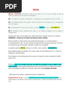 Significado de 'Efatá' en la Biblia | PDF | Jesús | Biblia
