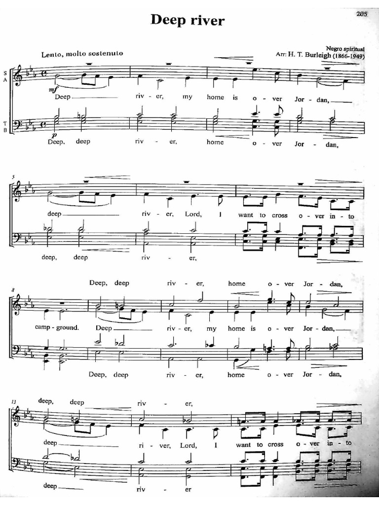 Deep River - Henry Thacker Burleigh PDF | PDF