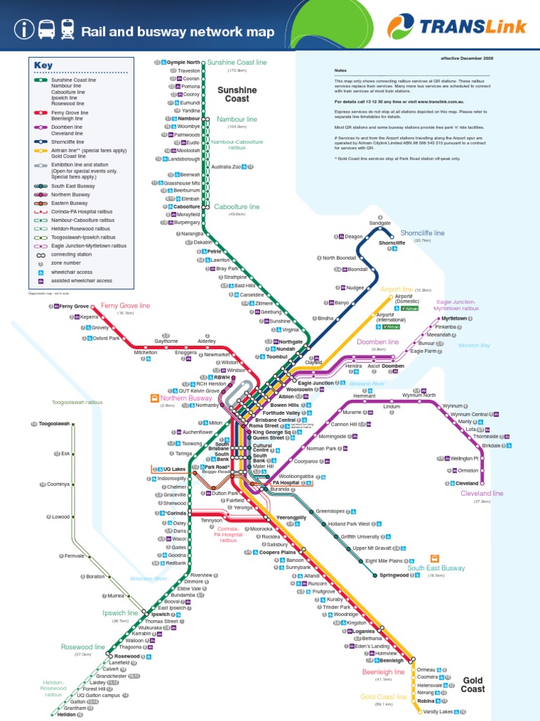 QR Network Map | PDF | Public Transport | Queensland
