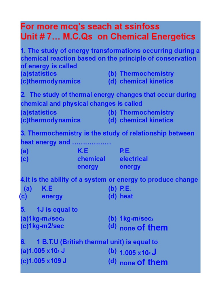 Chemical Energetics 2 | PDF | Enthalpy | Chemical Reactions