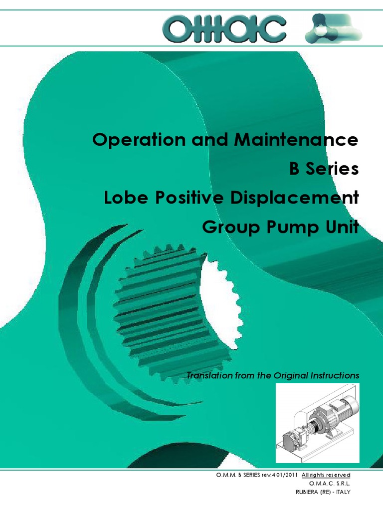 OMAC B Series Lobe Pump Operation and Maintenance Manual 201 PDF | PDF ...