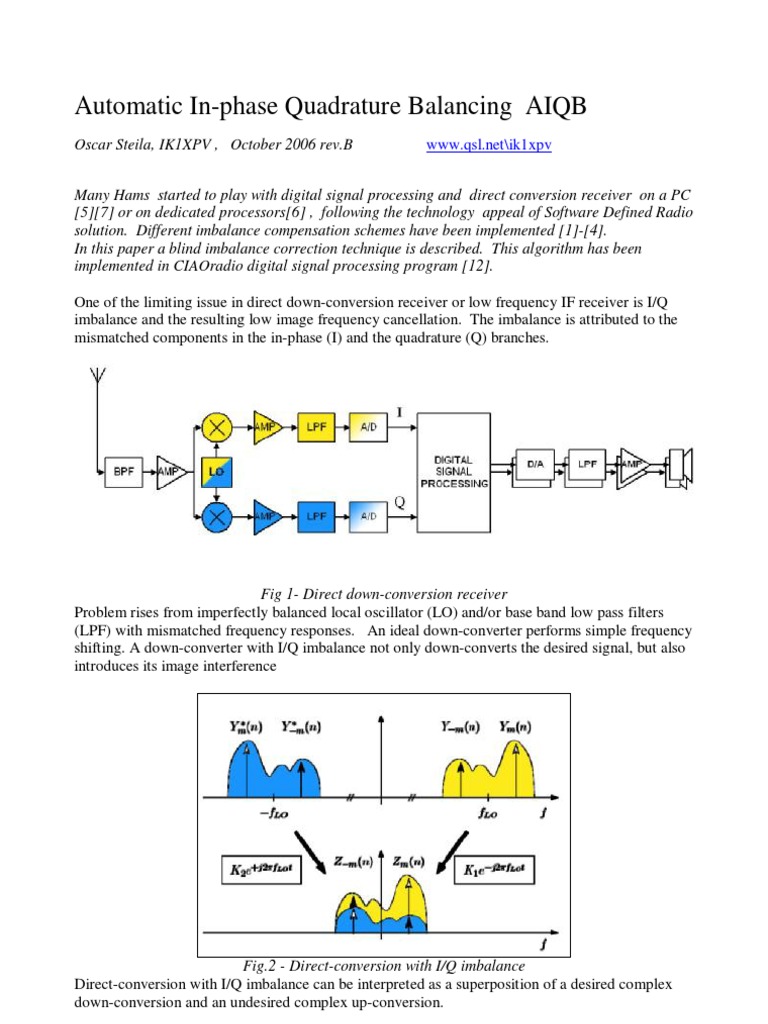 Automatic In-Phase Quadrature Balancing AIQB | Download Free PDF ...