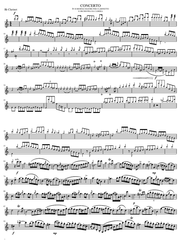 Mercadante Clarinete PDF | PDF | Concerto | Classical Compositions