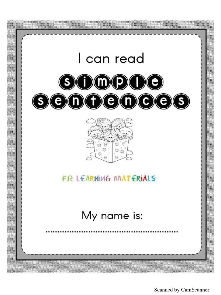 I Can Read Simple Sentence | PDF