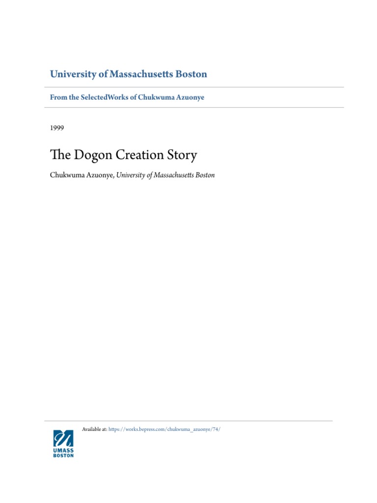 Dogon Creation Story | PDF | Social Science