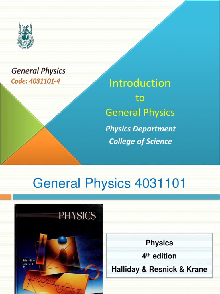 Introduction To Genral Physics | PDF | Physics | Force