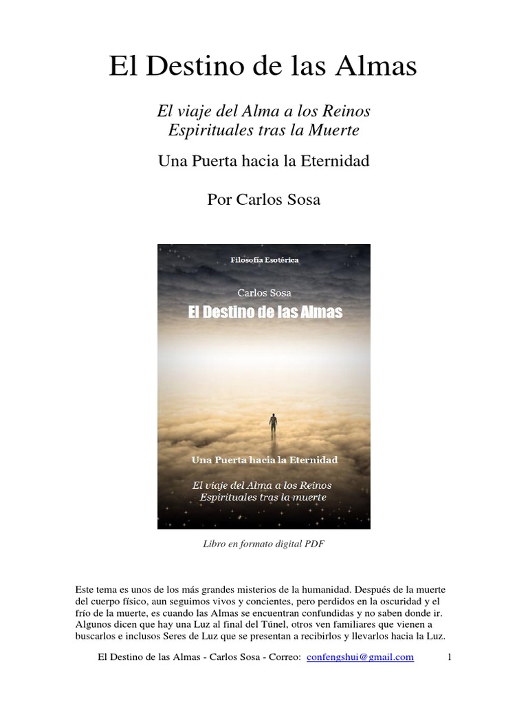 2 - (T) - El Destino de Las Almas y Su Viaje Por Los Reinos Espirituales | PDF | Alma | Muerte