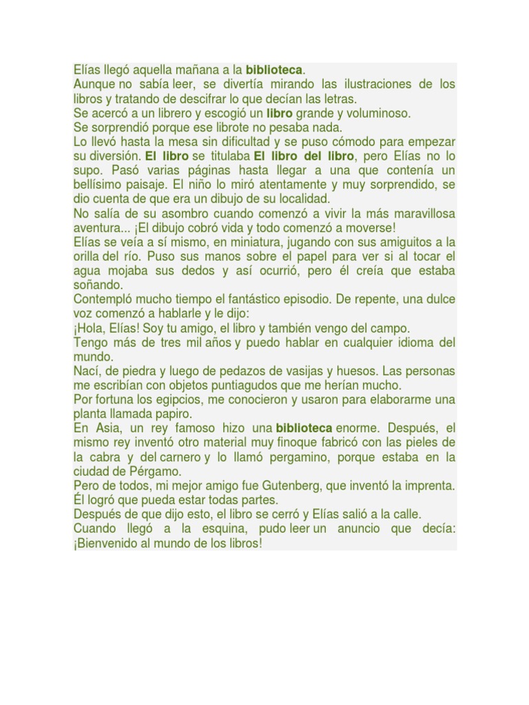 Cuento Ingles Pdf