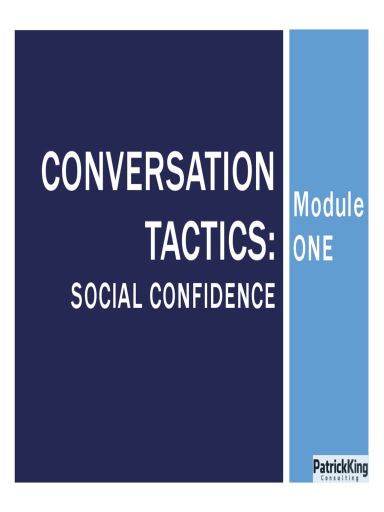 Conversation Tactics Course 5 154 | PDF | Conversation | Body Language