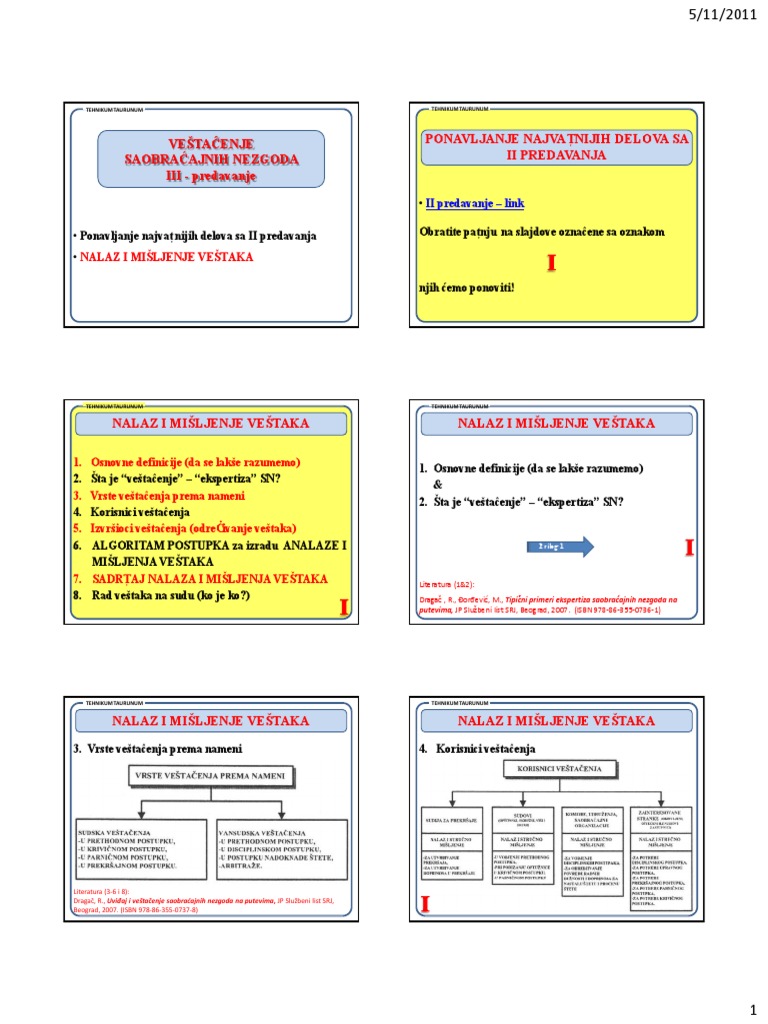 1206.10-Pred 03-Nalaz I Misljenje Vestaka-2011 PDF | PDF