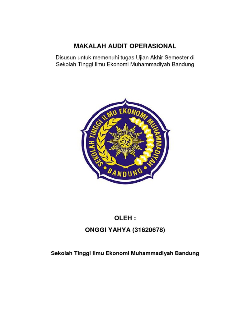 Makalah Audit Operasional | PDF