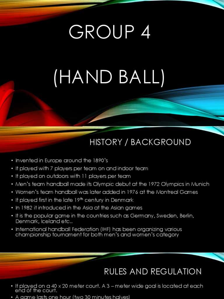 Handball History, Rules, and Equipment | PDF | Sports & Recreation