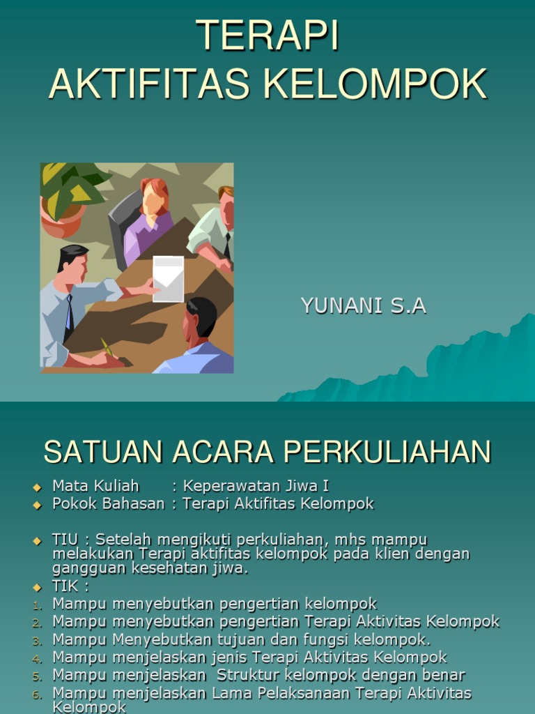 Terapi Aktivitas Kelompok 2019 | PDF | Karier & Perkembangan | Pengembangan Diri
