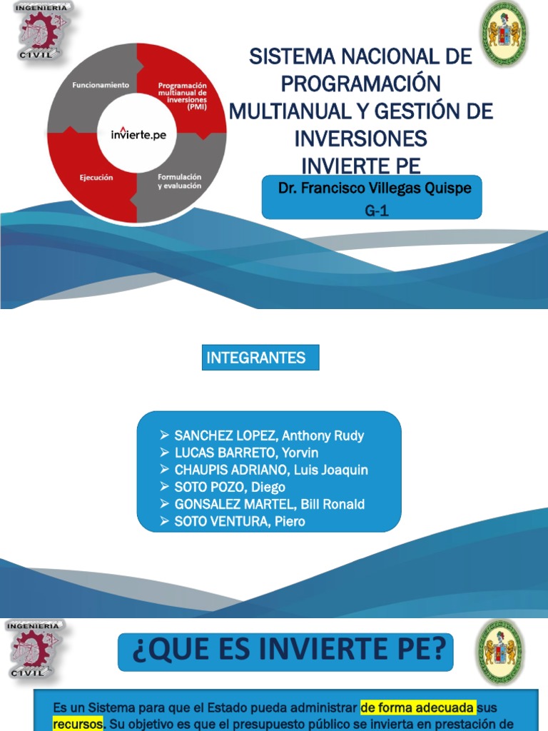 Invierte Pe | PDF | Presupuesto | Microeconomía