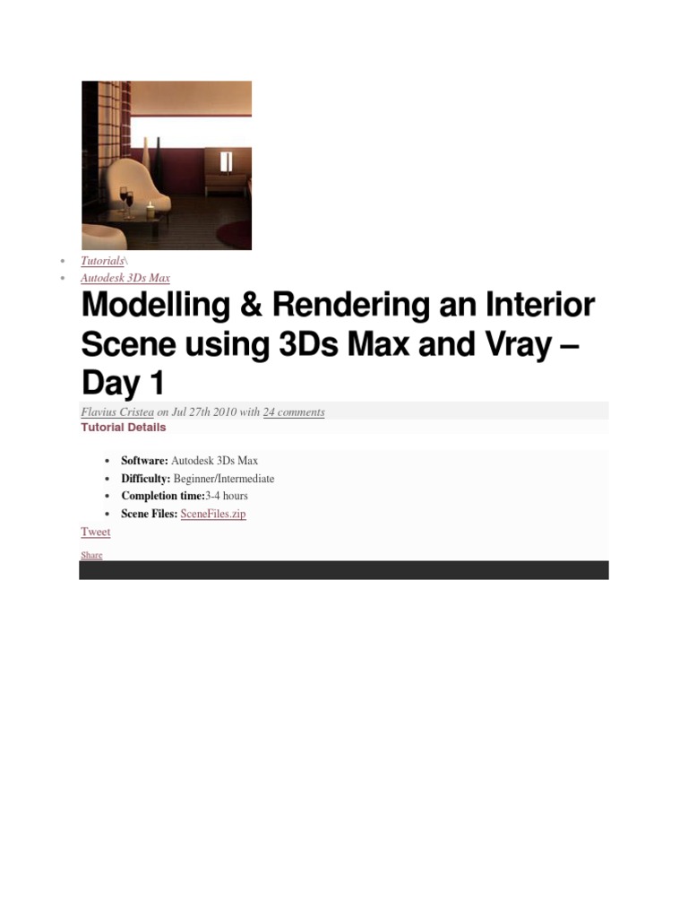 3ds Max Tutorial | PDF | Autodesk 3ds Max | Camera