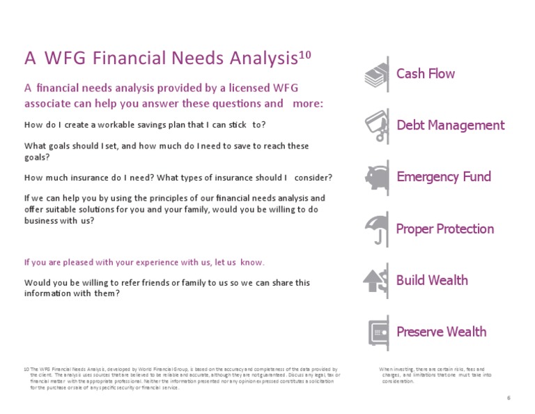 Financial Needs Analysis | PDF | Insurance | Financial Services