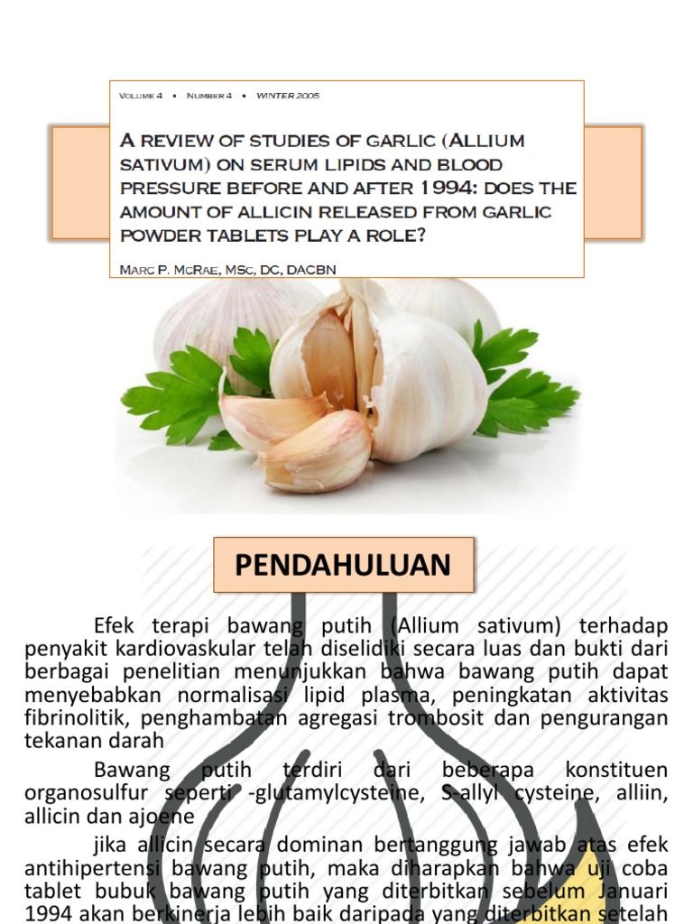 Review Jurnal Bawang Putih | PDF | Sains & Matematika