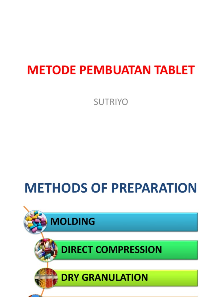 Metode Pembuatan Tablet PDF | PDF | Tablet (Pharmacy) | Pharmacology