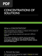 Lab 1 Preparation of Solutions | PDF | Solution | Concentration