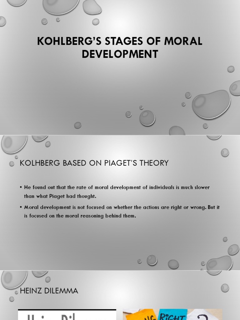Kohlberg's Stages of Moral Development Theory (Edited) | PDF | Applied ...
