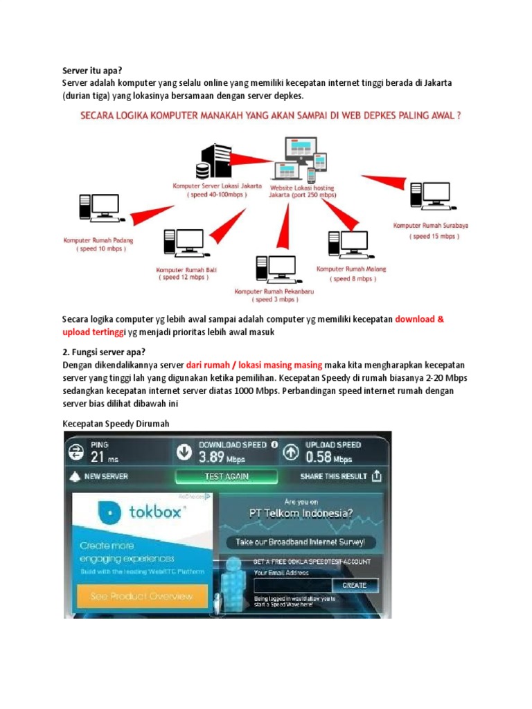 Pengertian Dan Cara Kerja Serverinsip PDF | PDF | Komputer