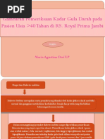 Pemeriksaan Gula Darah: GDS, GDP, GD2PP | PDF