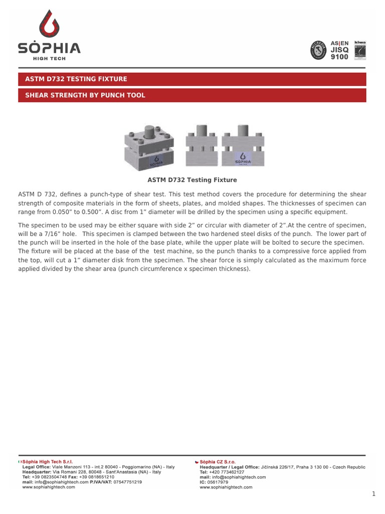 Astm D732 Testing Fixture PDF | Download Free PDF | Strength Of ...