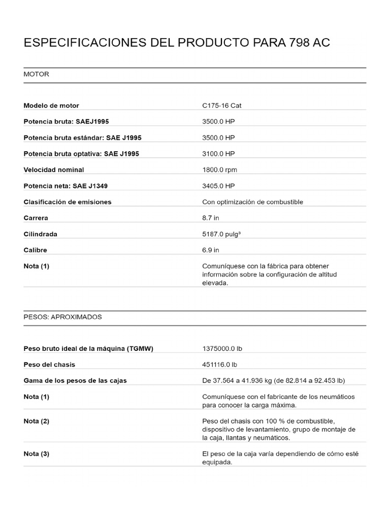 Caterpillar 798-Ac | PDF