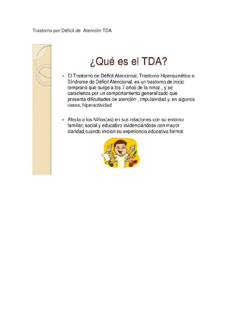 DHA/DHAH | PDF | Desorden hiperactivo y deficit de atencion | Manual ...