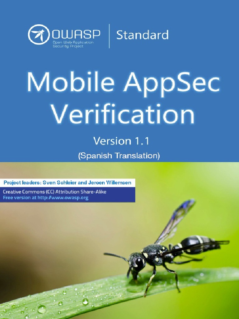 OWASP Mobile App Security Requirements and Verification | PDF | La seguridad informática | Seguridad