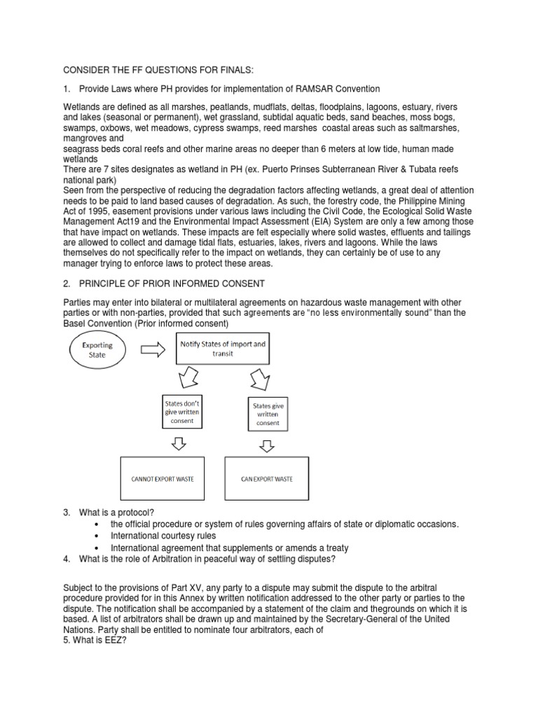 Environmental Law Ambatol Finals Reviewer | PDF | Exclusive Economic ...