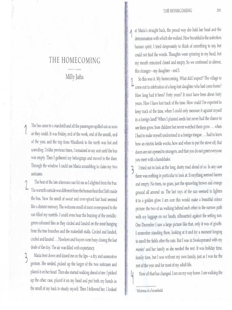 1 The Homecoming | PDF