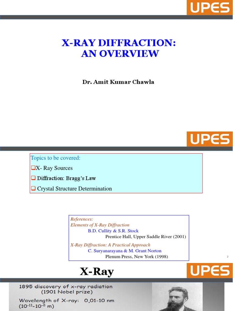 XRD - Amit Chawla | PDF | X Ray Crystallography | Diffraction