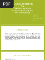 Central Venous Pressure Measurement | PDF | Blood Pressure | Heart