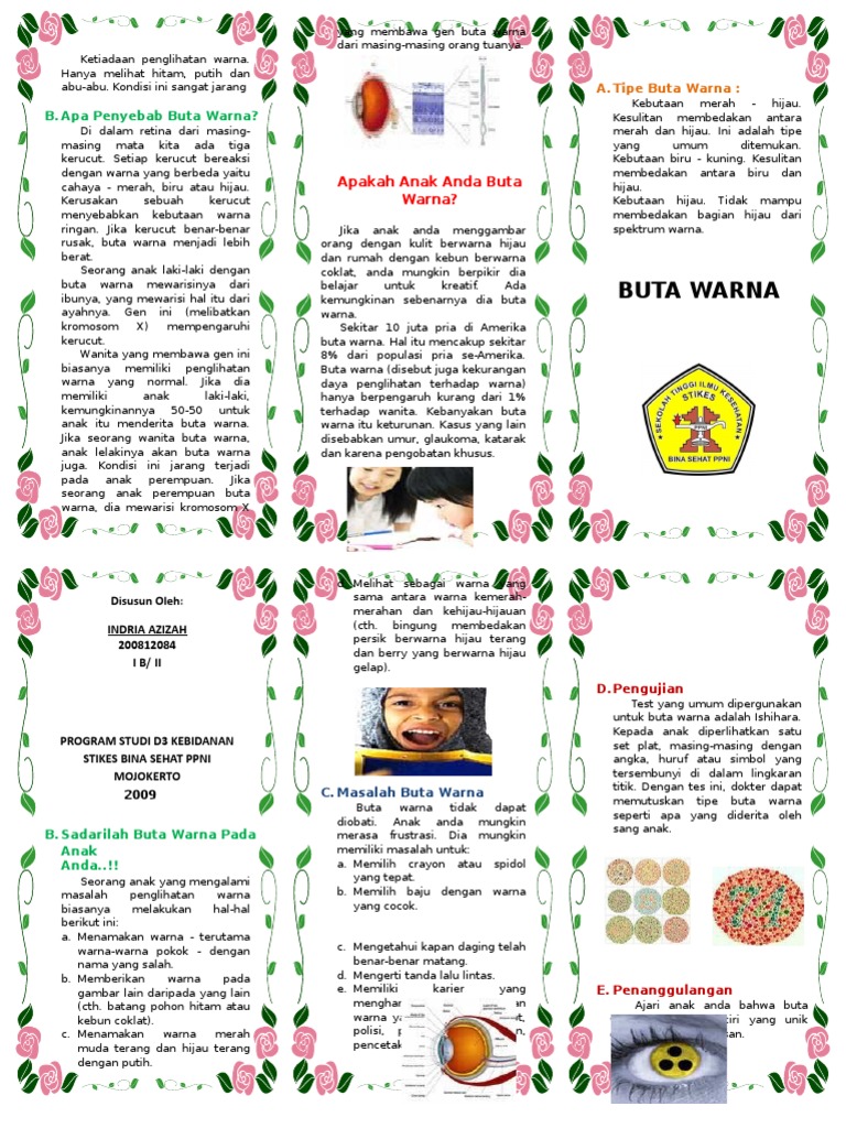 Leaflet BUTA WARNA | PDF