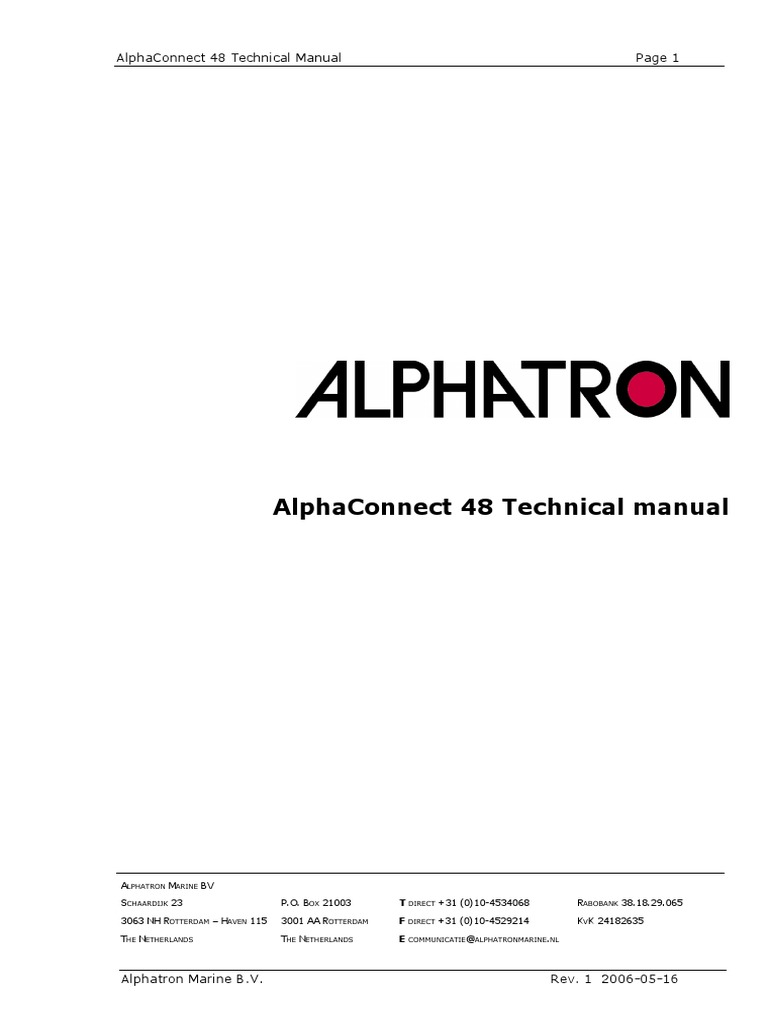 AlphaConnect Technical Manual PDF | PDF | Telephone | Power Supply