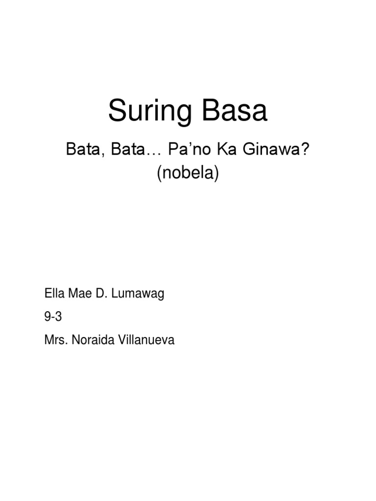 Suring-Basa 2 | PDF