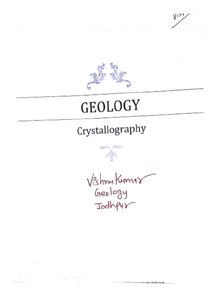 02.crystallography GATE NOTES | PDF
