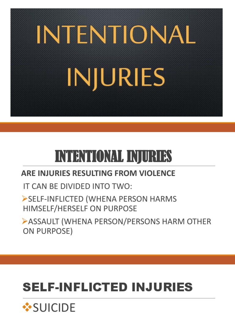 Intentional Injury | PDF