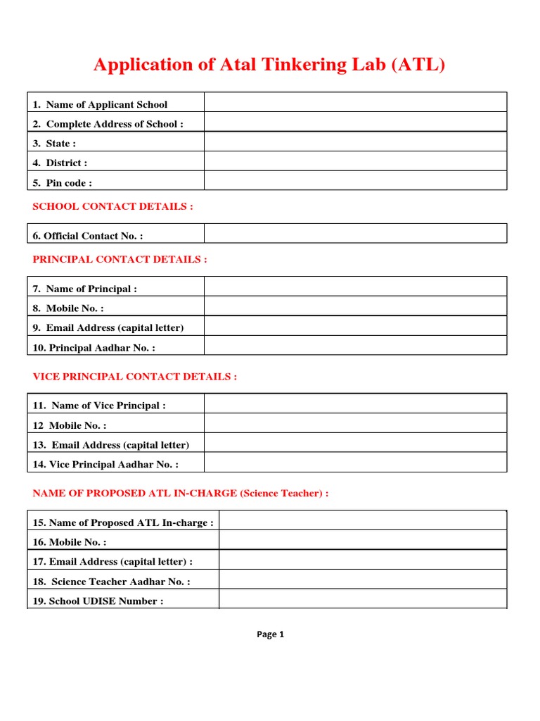 ATL Form PDF | PDF | Schools | Postgraduate Education