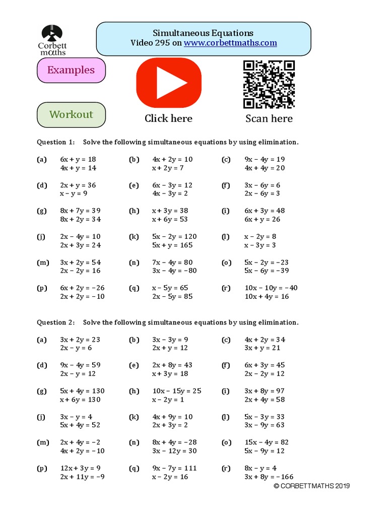 Simultaneous Equations | PDF | Teaching Mathematics | Business