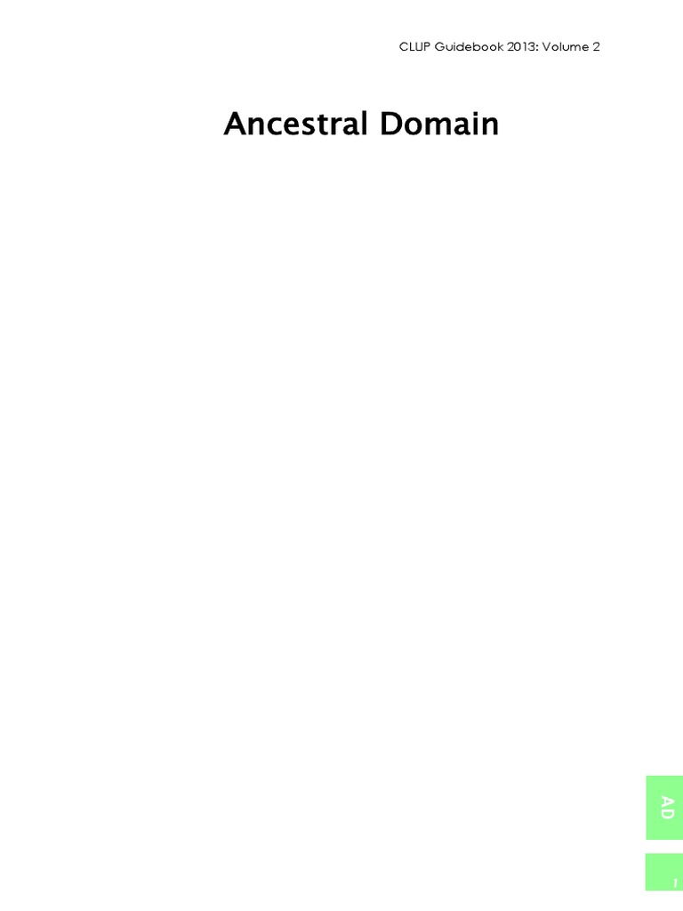 Ancestral Domain | PDF | Intellectual Property | Traditional Knowledge
