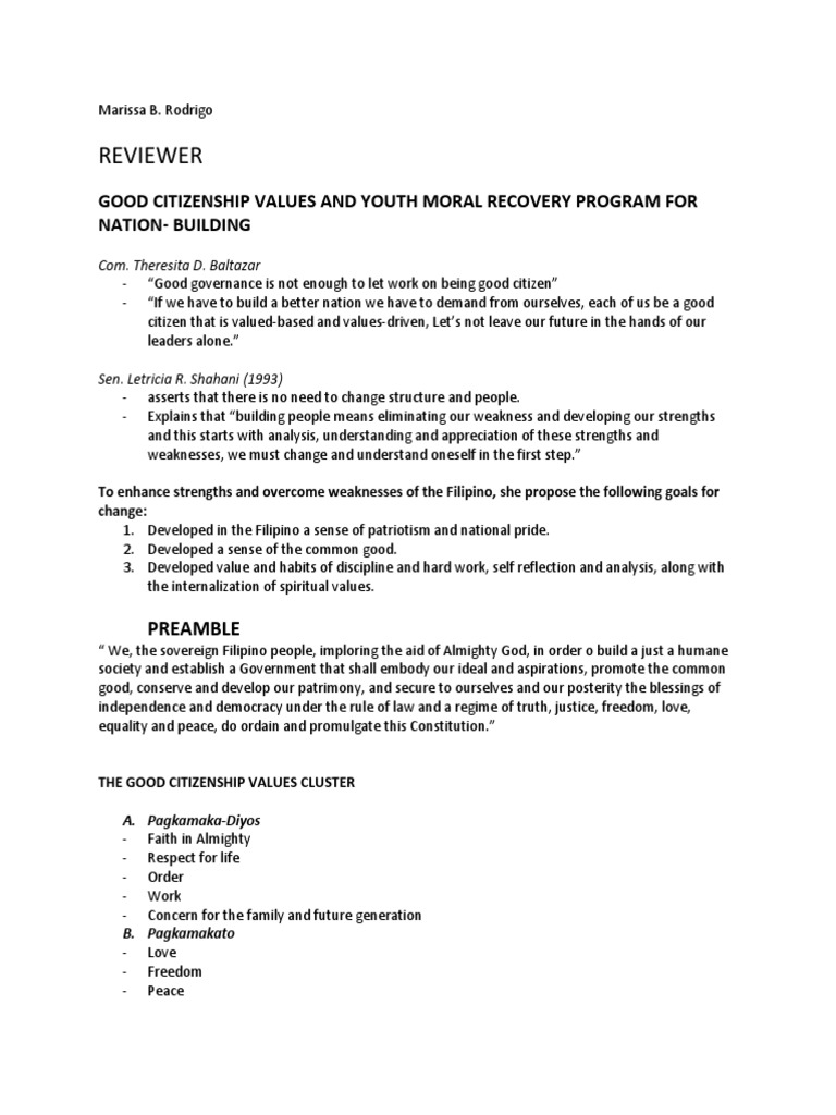 Citizenship Pdf Common Good Citizenship