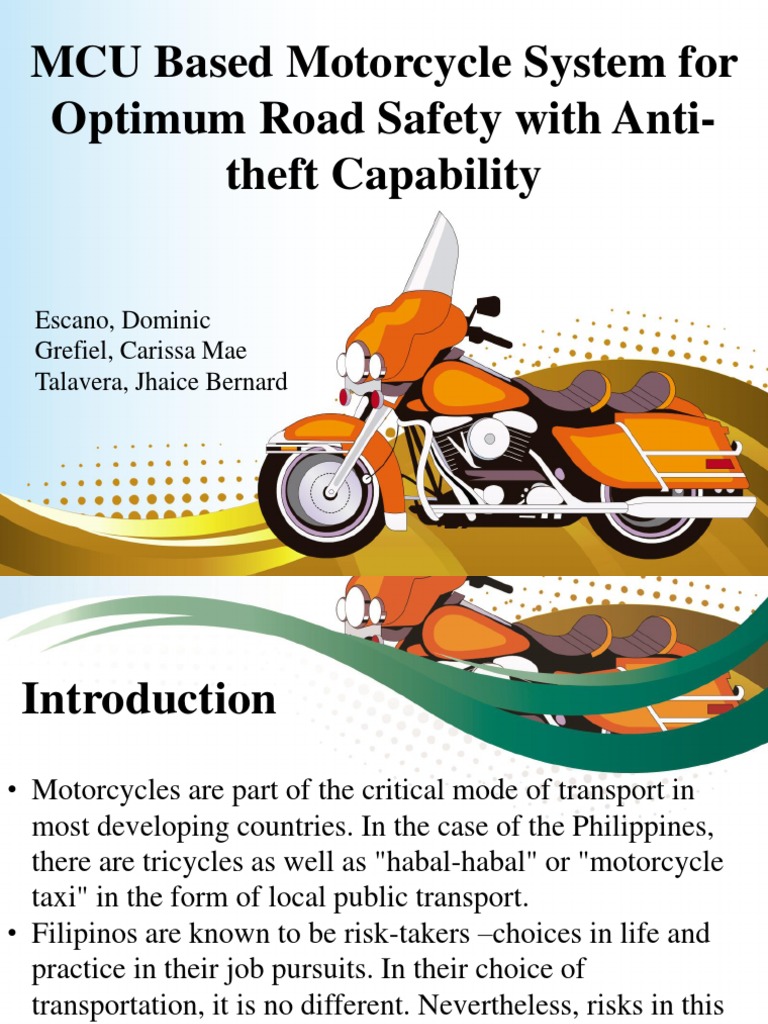 MCU Motorcycle Safety and Anti-Theft System | PDF | Traffic Collision ...