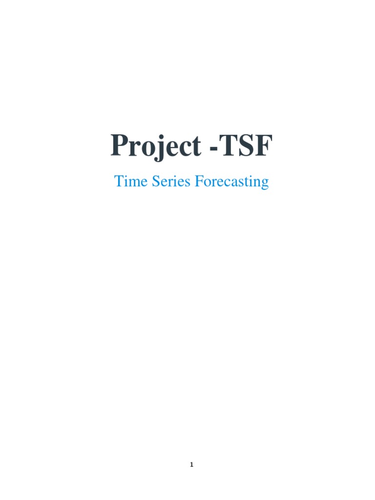 Project Time Series Analysis | PDF | Autoregressive Integrated Moving ...
