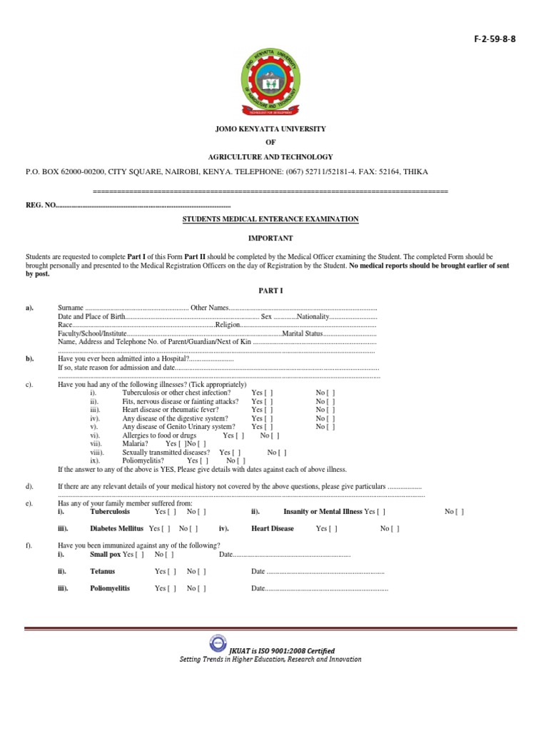 Kenyan Medical Certificate | PDF | Blood Pressure | Clinical Medicine