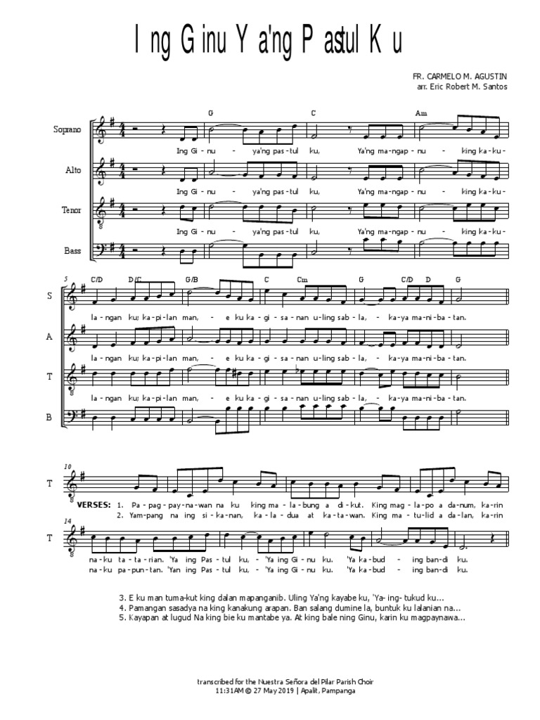 Ing Ginu Yang Pastul Ku - Melo | PDF