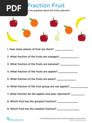 Fractions Fruit