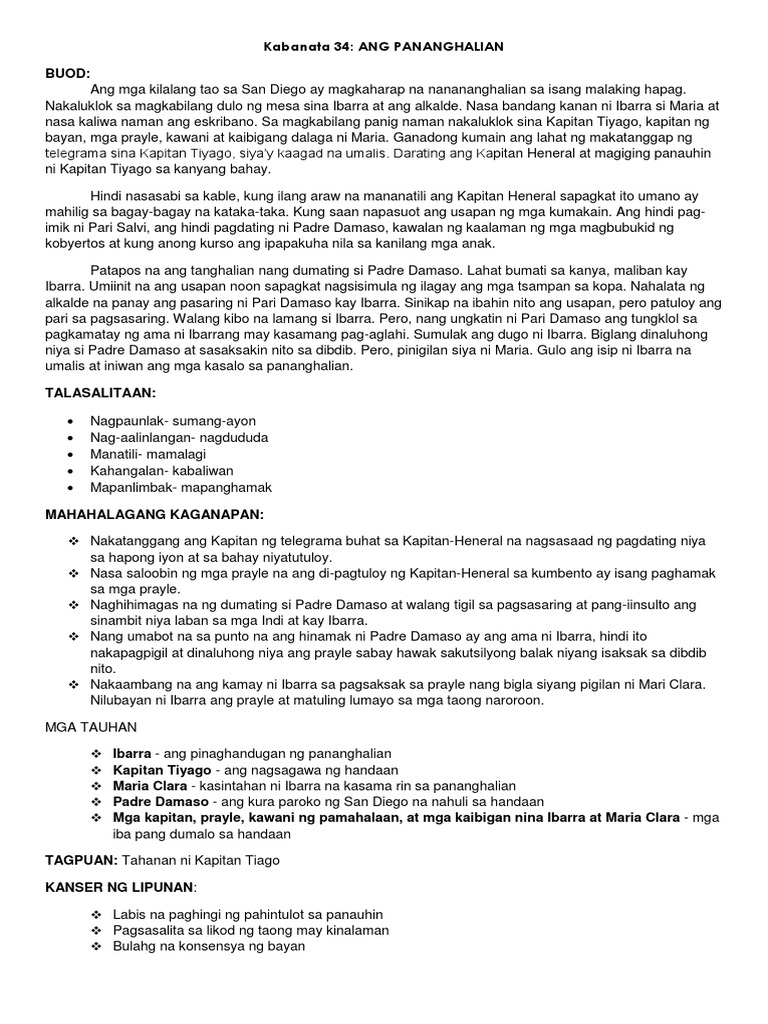 Kabanata 34 Noli | PDF